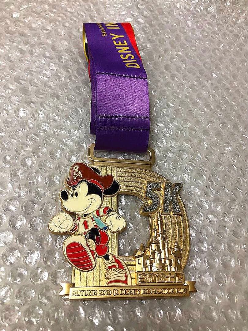 海外 上海ディズニー5Km完走記念 ミッキーマウス DISNEY メダル