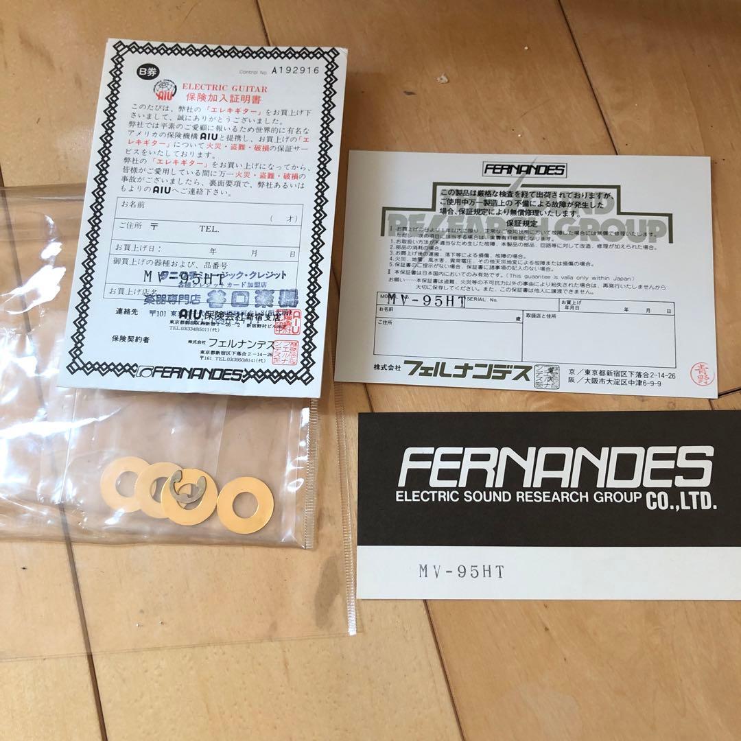 FERNANDES MV-95HT HOTEI MODEL Black 布袋寅泰