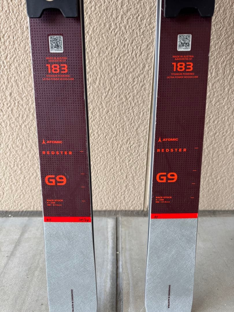 21-22 ATOMIC G9 RS 183cm（R24）