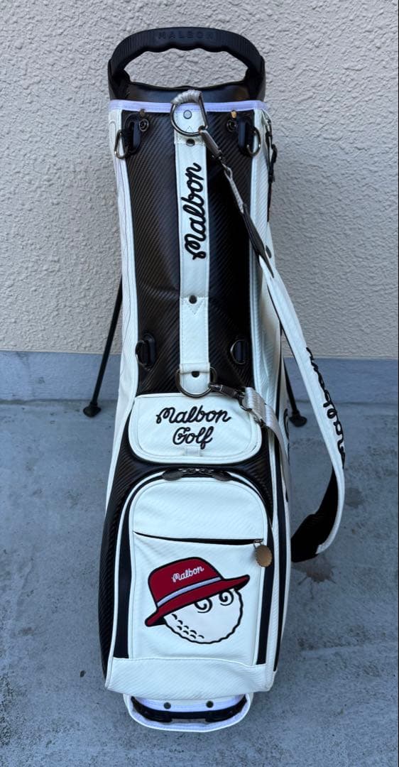 Malbon Golf スタンド付キャディバッグフード２個➕ヘッドカバー3個付