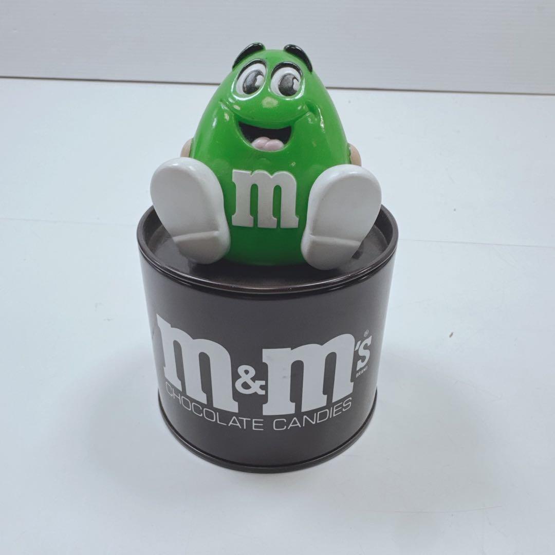 激レア m&m's エムアンドエムズ ソフビ 缶 貯金箱 日本製 フィギュア