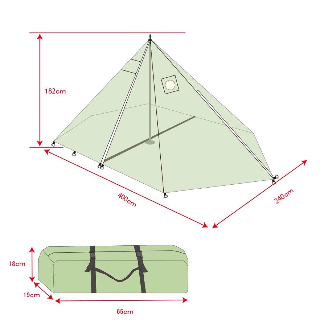 【WEB限定】耐久撥水ポリゴンシェルター　　FTE41