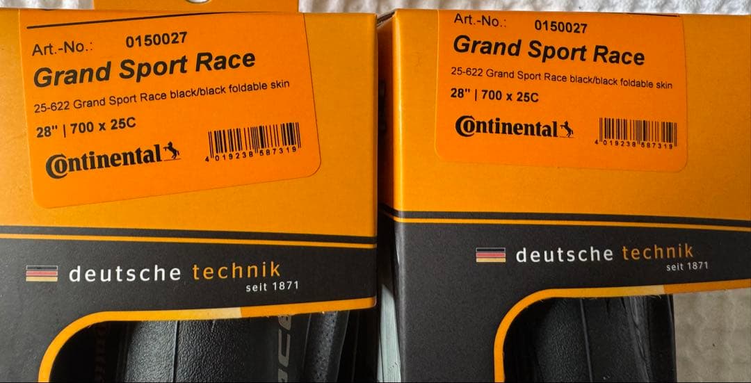 Continental Grand Sport Race タイヤ2本 25C