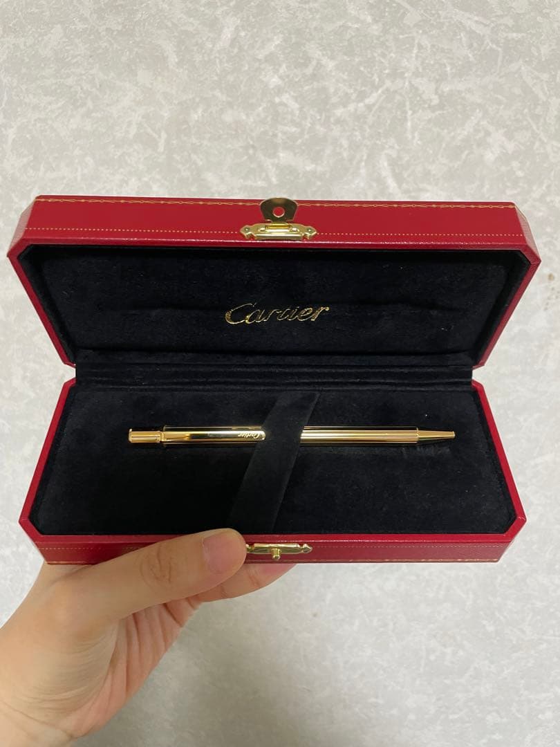 お値下げしました。Cartier ゴールド ボールペン 専用ケース付き