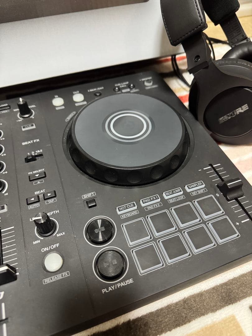 DDJ-FLX4 / SHURE SRH440A モニターヘッドホンセット