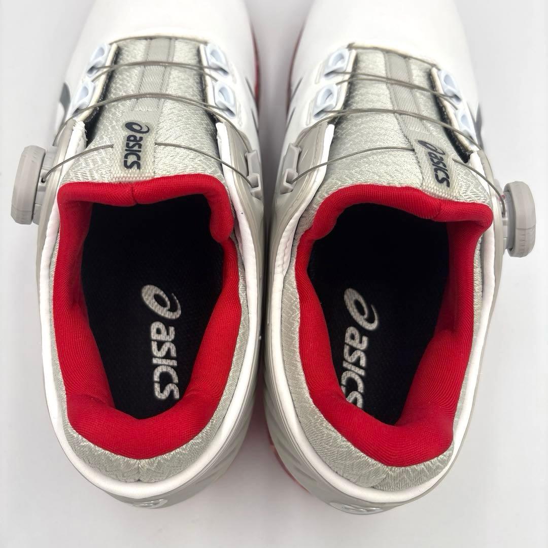 ✨未使用✨アシックス ゲルエースプロ5 ボア【25cm】ホワイト レッド