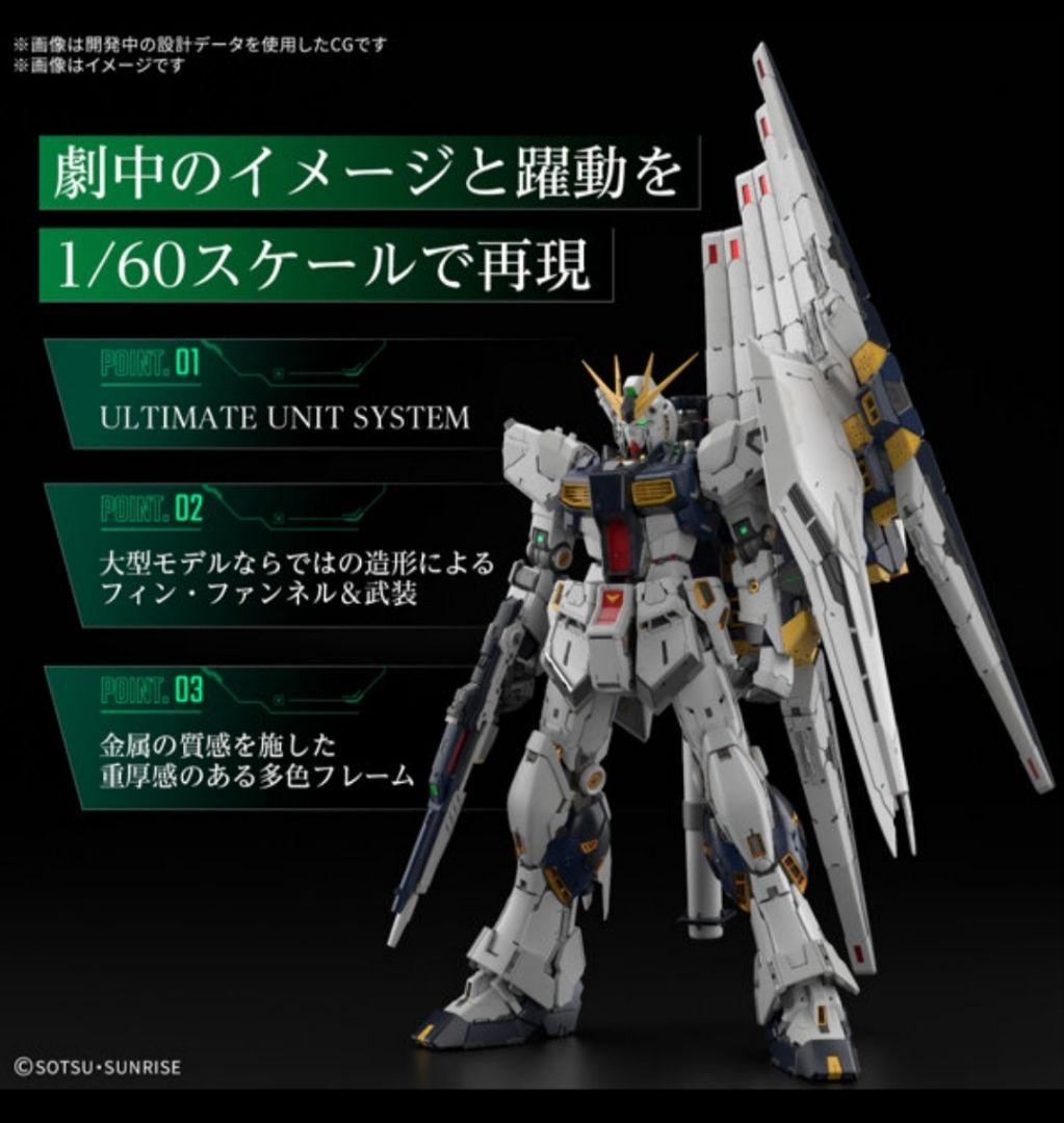 新品未開封　PG UNLEASHED νガンダム 1/60スケール　【本体のみ】