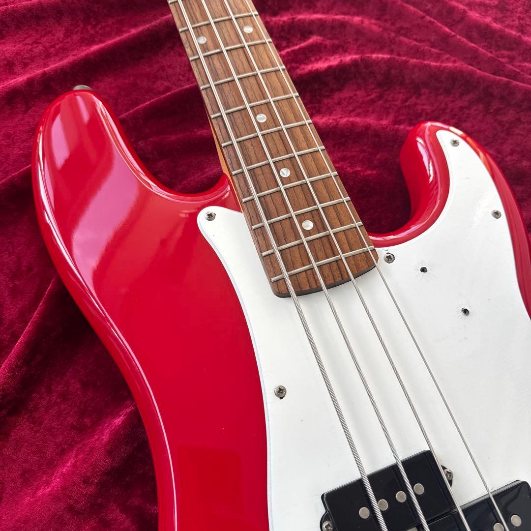 メンテ済 Squier by Fender PRECISION BASS RED