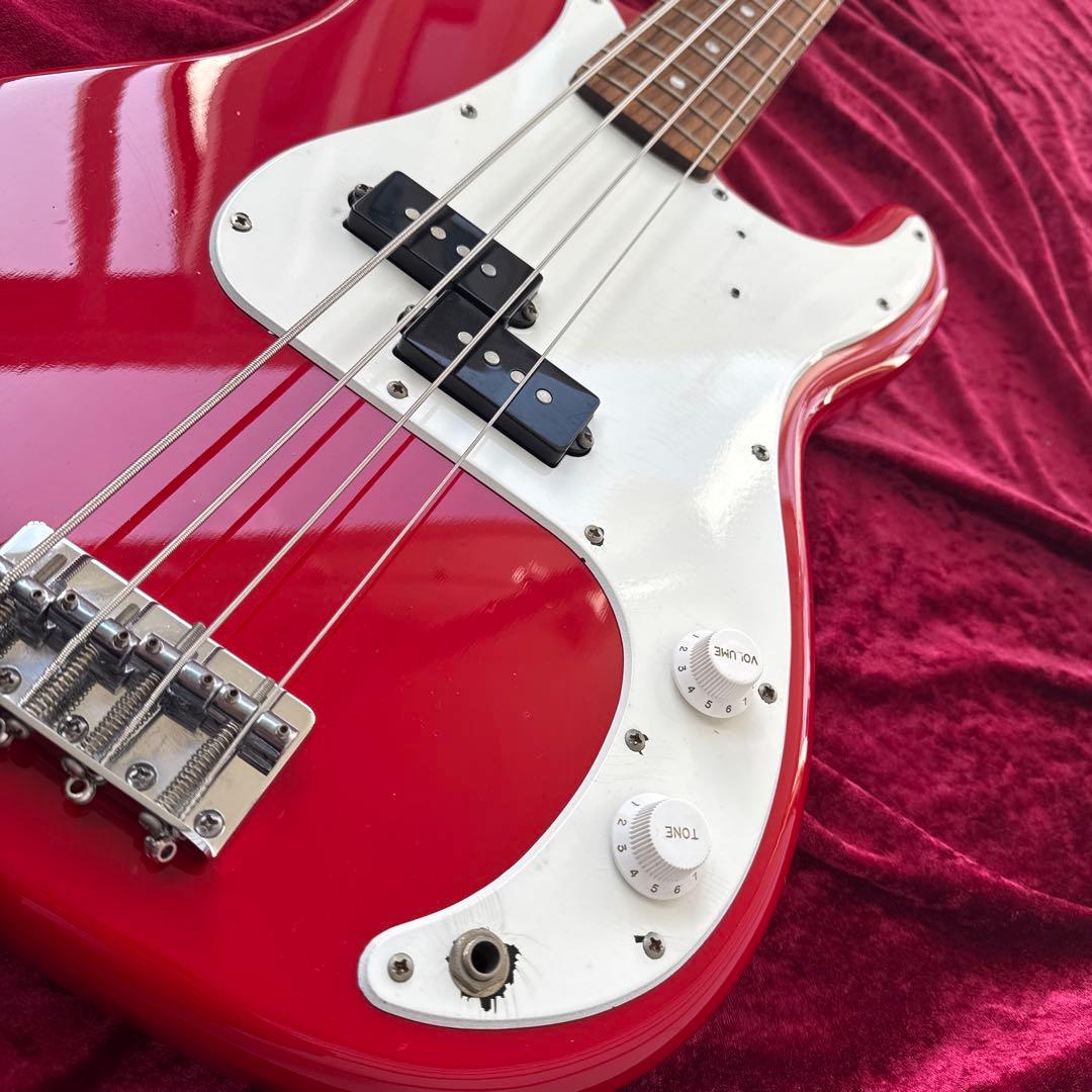 メンテ済 Squier by Fender PRECISION BASS RED