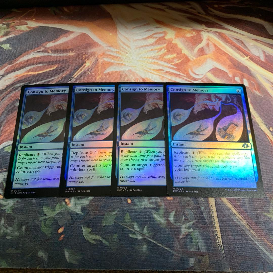 mtg 記憶への放逐　foil　4枚