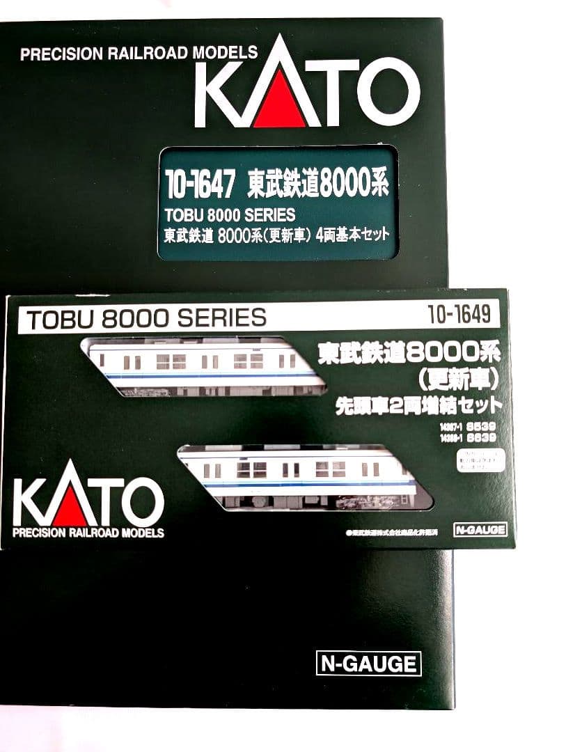 KATO　東武鉄道　8000系(更新車)　4両基本+先頭車2両増結+2両　計8両