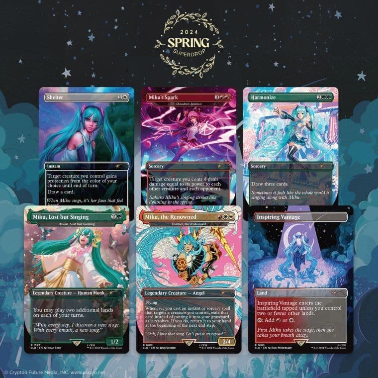 MTG Secret Lair 初音ミク 春 英語 FOIL 未開封品
