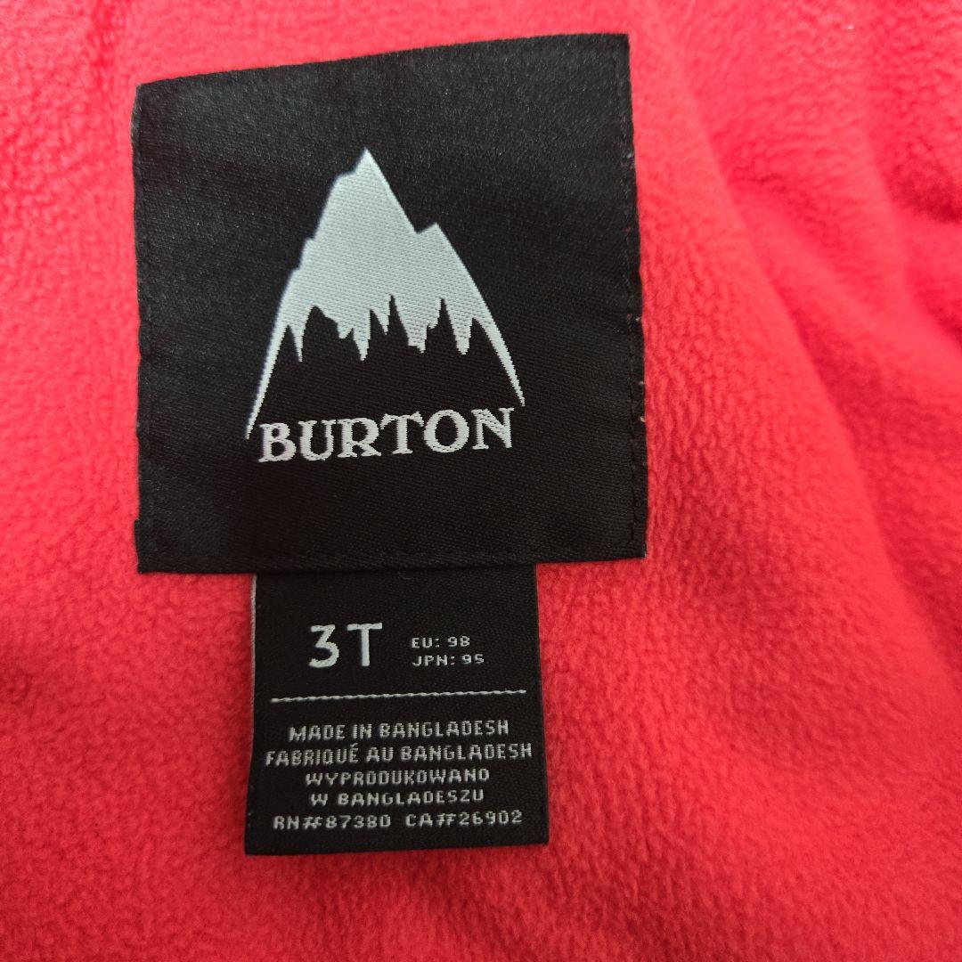 【美品】BURTON スノーウェア　3T （3歳）95cm前後