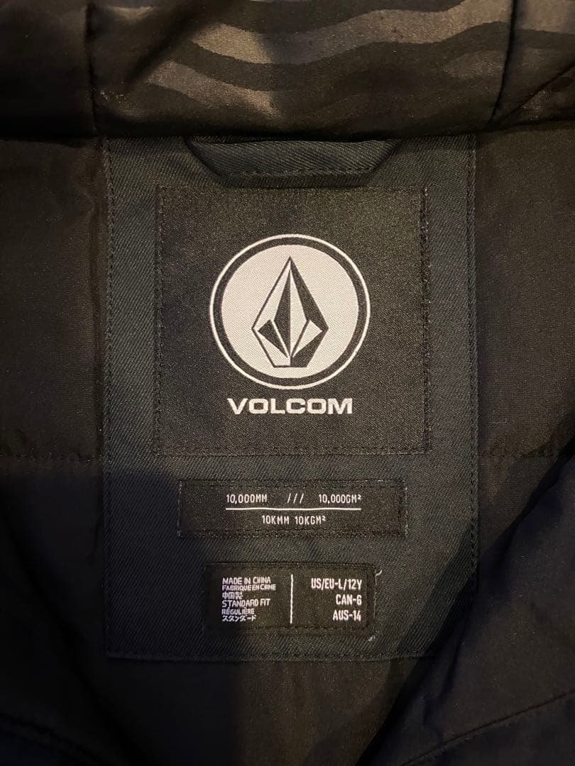VOLCOM スノーボード　スキー　ウェアセット 黒/青　クリーニング済み