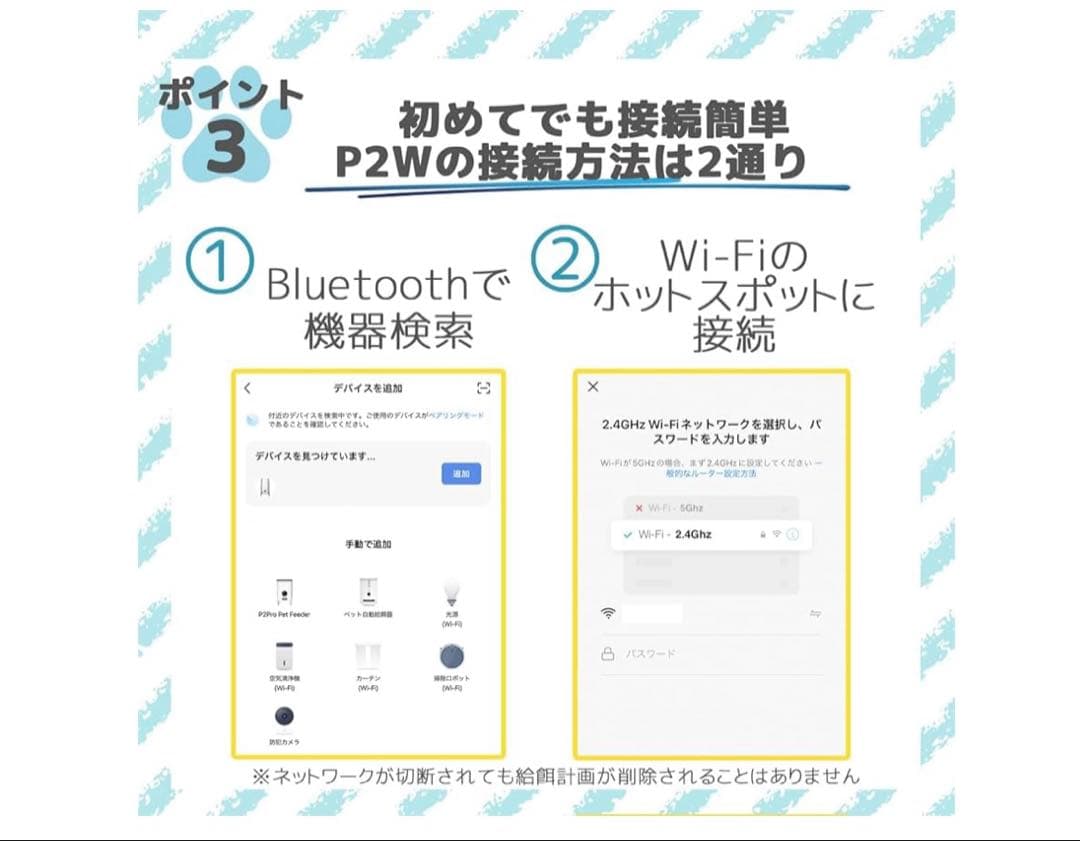 Take-One P2Wペット自動給餌器 型番：P2W カラー：ホワイト