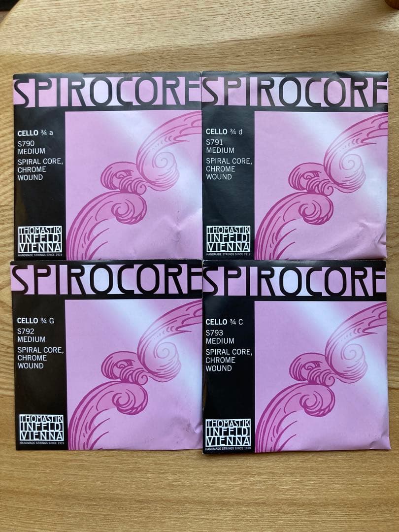Spirocore 3/4チェロ弦セット