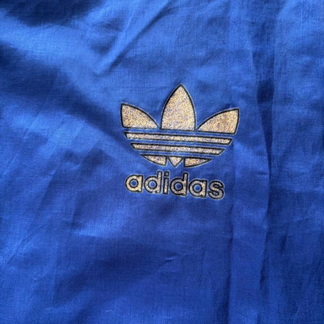 美品 90's adidas アディダス ナイロン 上下セット デサント製 Ｌ
