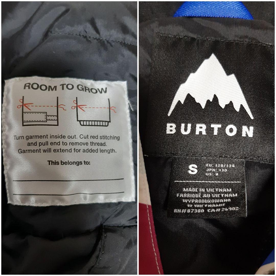 美品　キッズ　BURTON スノーウェア S 花柄 撥水 防寒