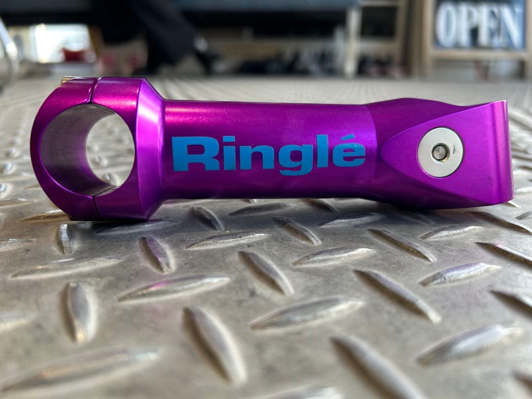 レア　Ringlé パープル ステム 自転車用　リングル