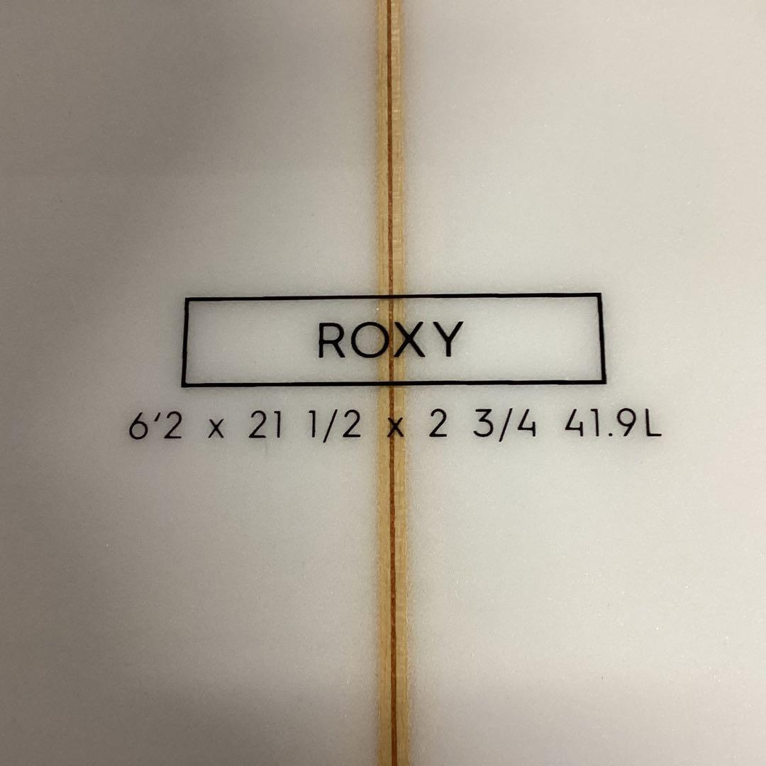新品女子に大人気ROXY 188cm6’2テイクオフ楽々フィッシュ展示品格安　白