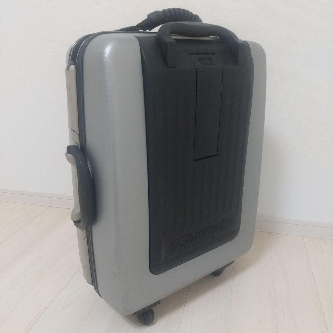 【美品】Samsonite シルバー 中型 ハード キャリーケース スーツケース