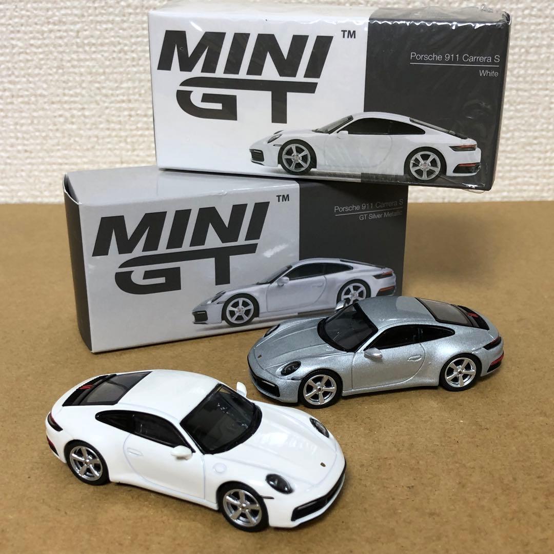 2台セット　MINI GT ミニGT　PORSCHE 911 CARRERA S