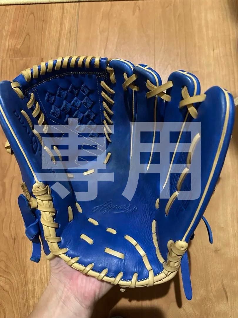 【まぁ】Rawlings 青 軟式グローブ