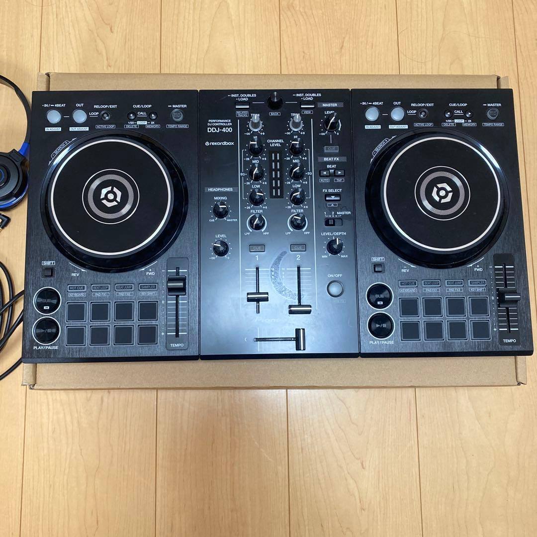 DDJ-400 DJコントローラー ヘッドフォン付き