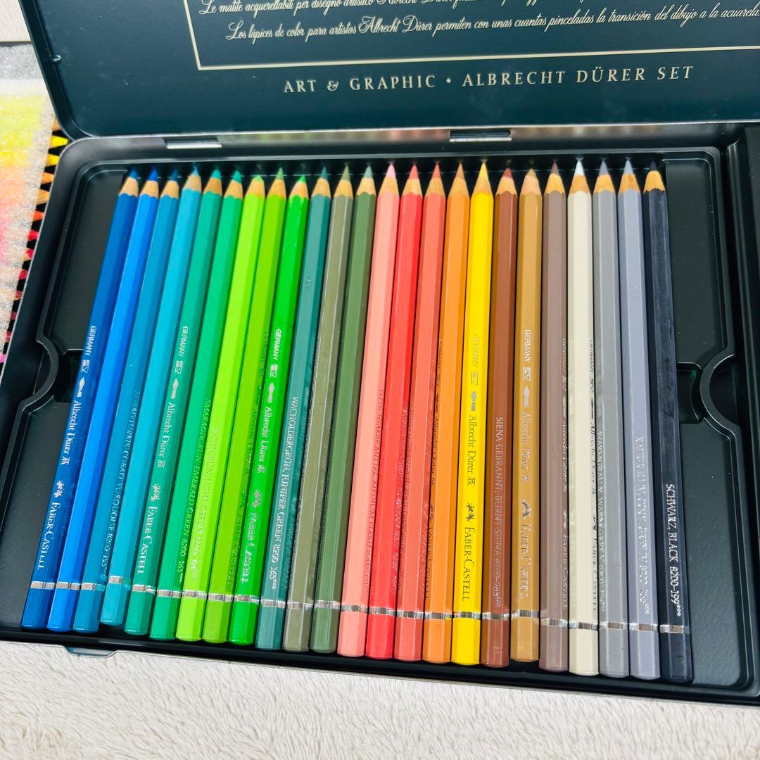 【未使用級】FABER-CASTELL 48色水彩色鉛筆 アルブレヒトデューラー
