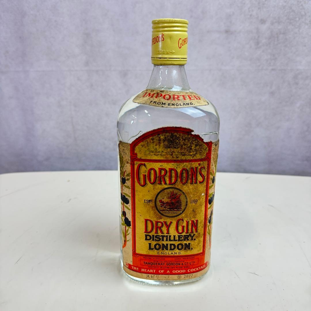 未開栓 GORDONS DRY JIN ゴードン ドライジン 旧ボトル 古酒
