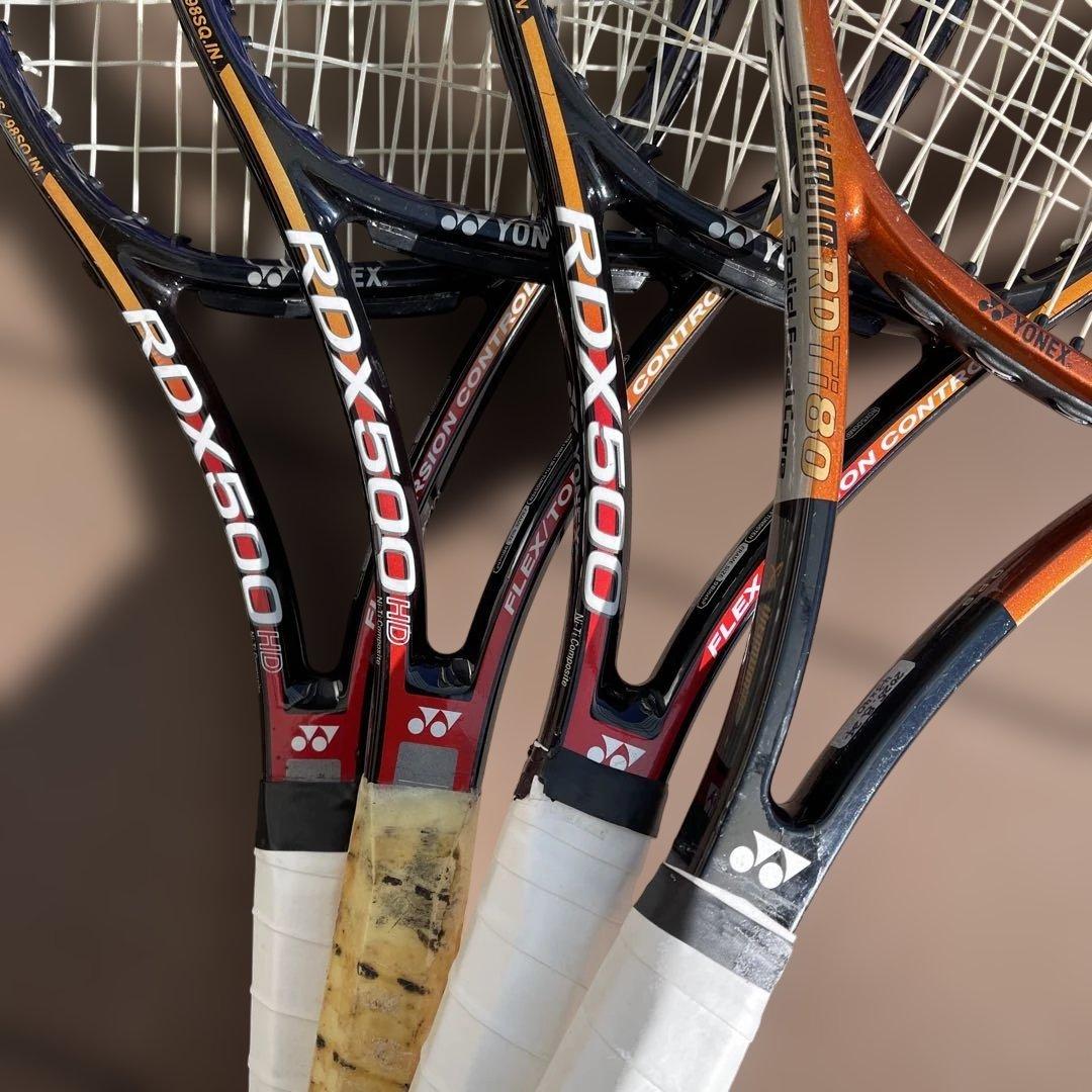 テニスラケット、YONEX RDX500、RDti80、DIADEMバッグ付き