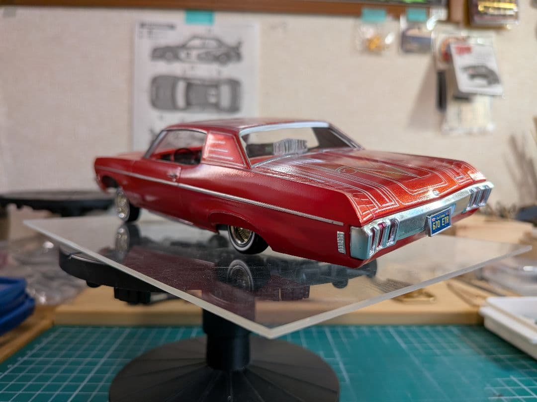 自動車 amt 1/25 1970 impala lowrider