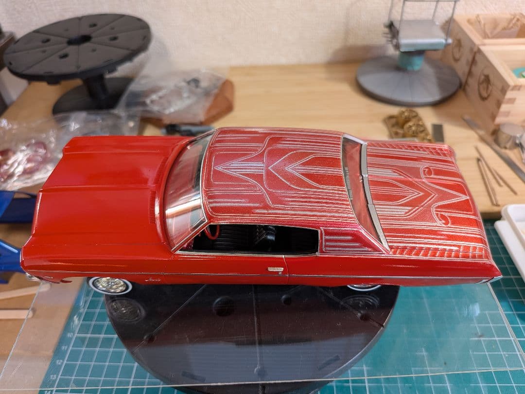 自動車 amt 1/25 1970 impala lowrider