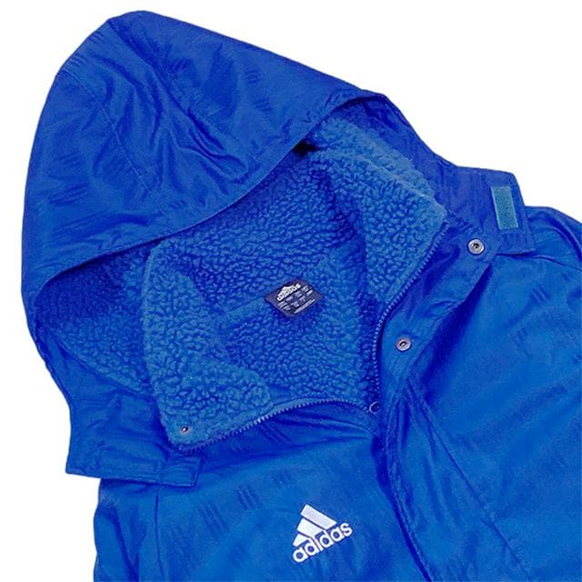 極美品✨️ビッグロゴ✨️adidas ベンチコート L トリコロール ロング丈