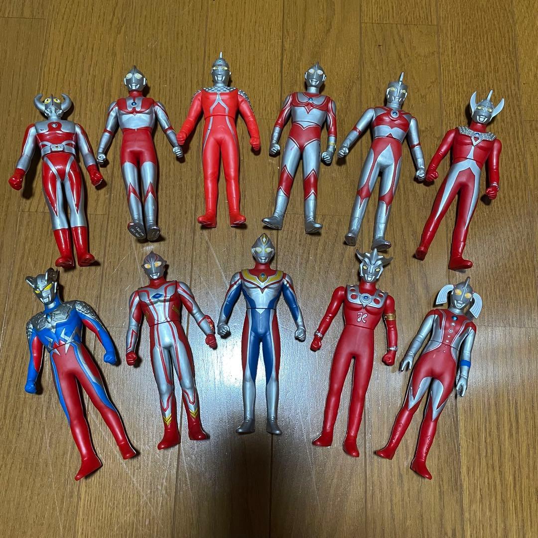ウルトラマン ソフビ 戦闘機 変身セット まとめ売り