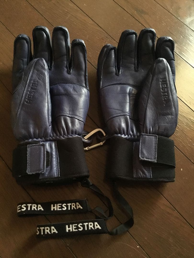 Hestra ネイビー スキーグローブ　中古