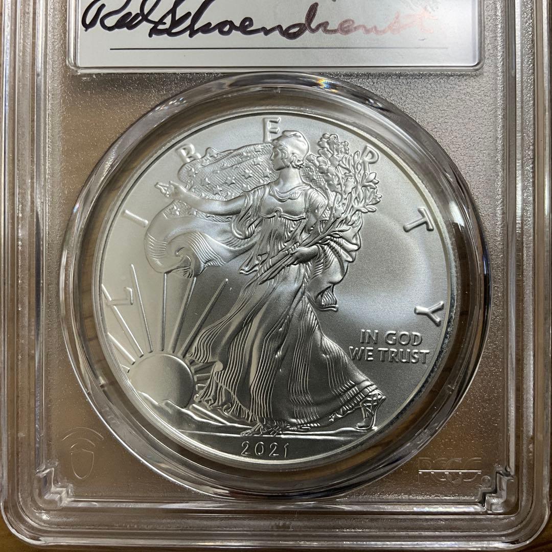 【新品】Silver Eagle シルバーイーグル銀貨2021PCGS MS70