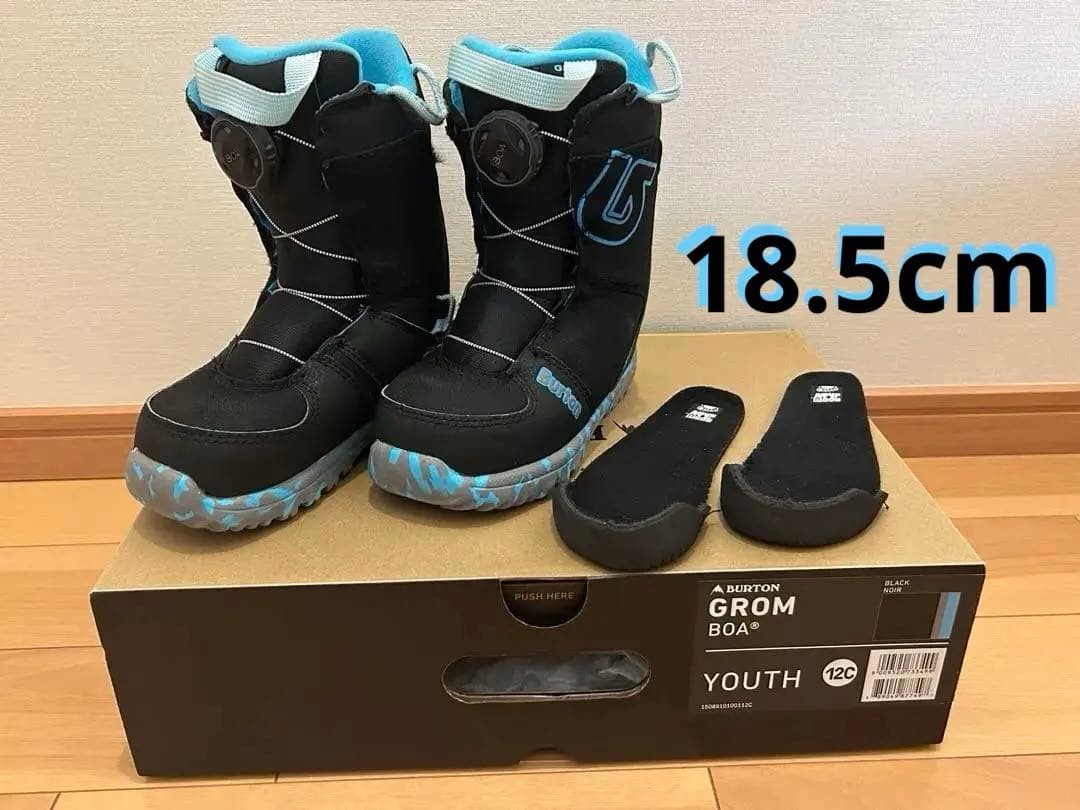 Burton Grom Boa 子供用スノーボードブーツ 12C 18.5cm