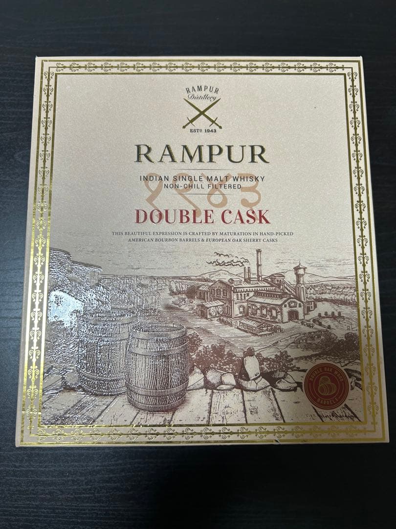RAMPUR DOUBLE CASK ウイスキー 750ml グラス付き