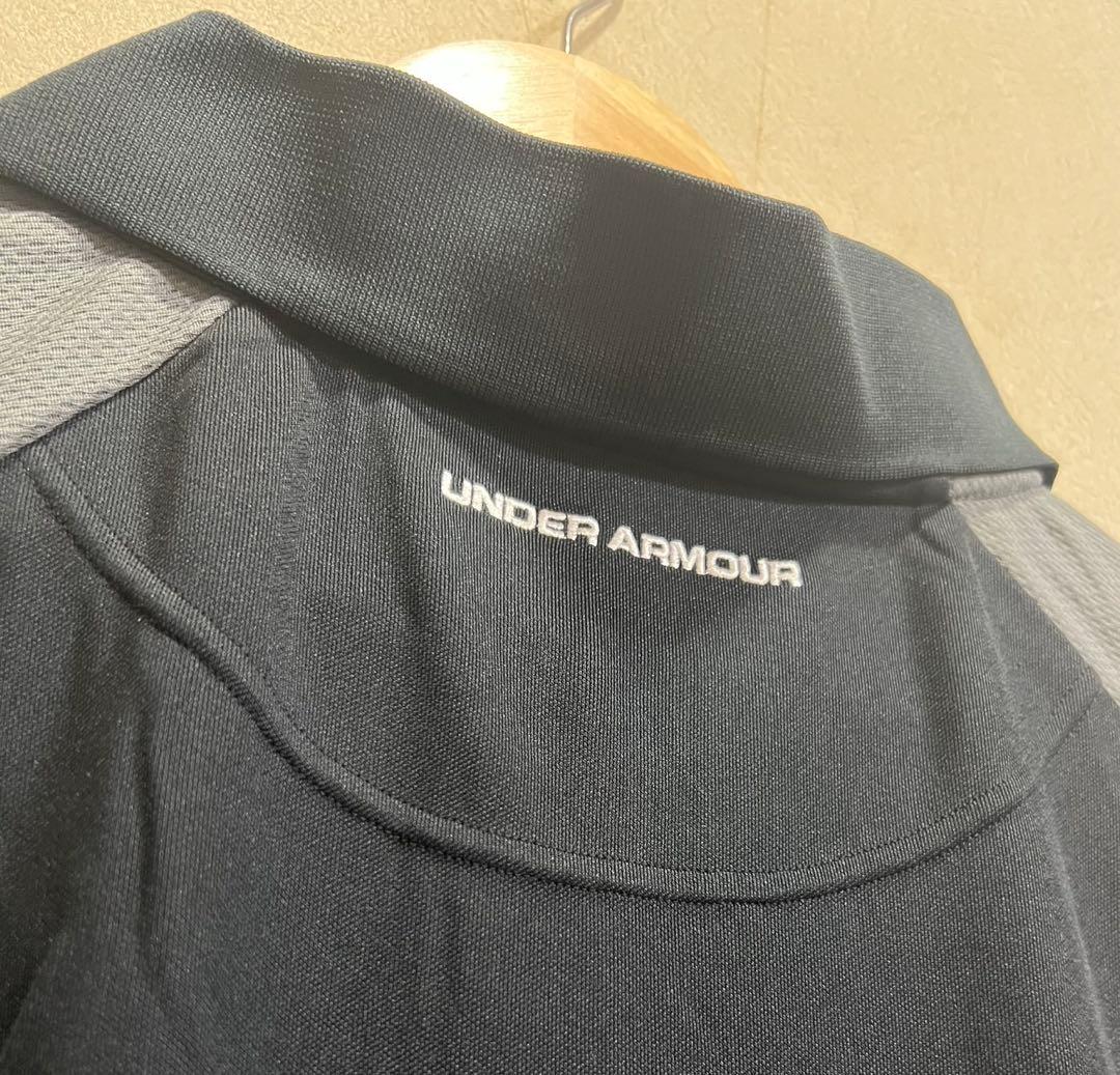 【大きいサイズ】 UNDER ARMOUR ブラック ポロシャツ（半袖）