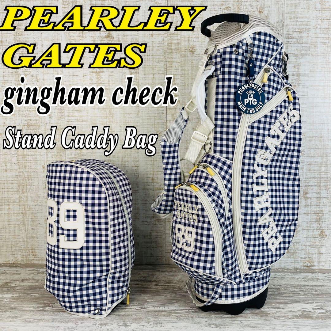 PEARLEY GATES パーリーゲイツ　キャデイバッグ ギンガムチェック