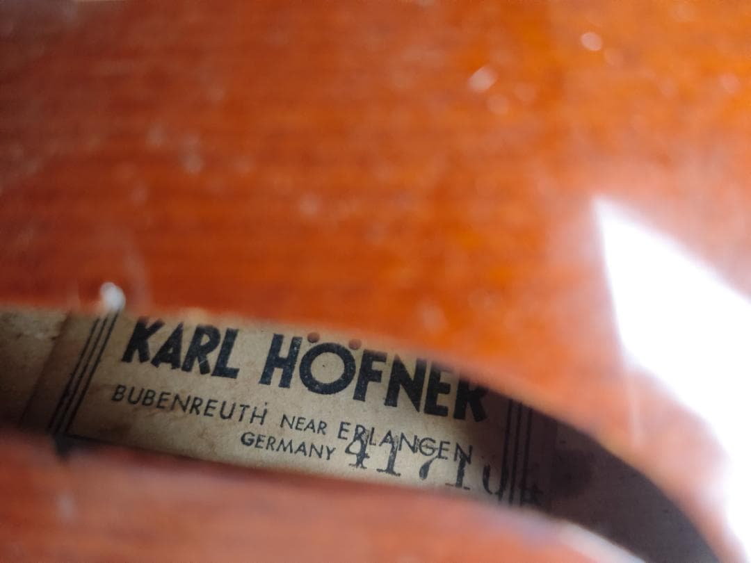 Karl Höfner バイオリン 1974年 #184 4/4