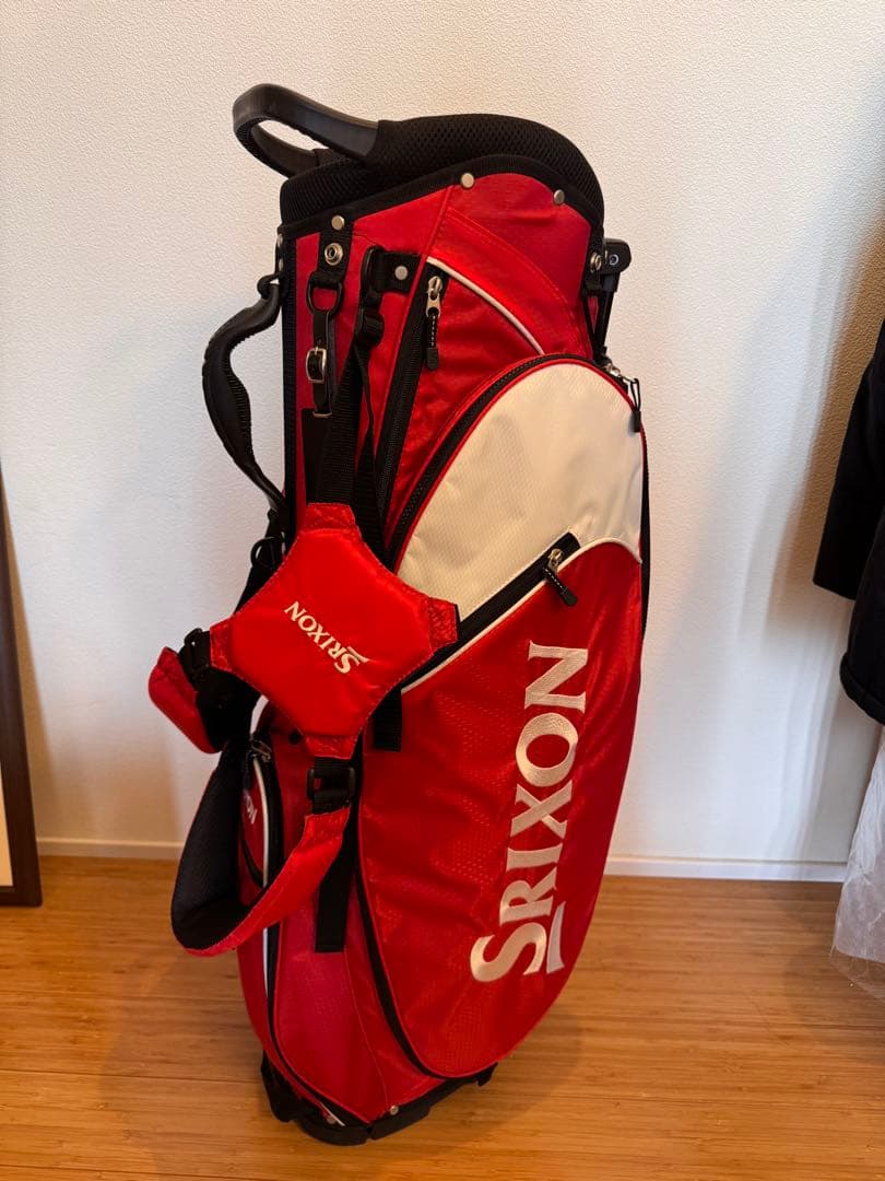 Srixon 赤 キャディバッグ スタンド式