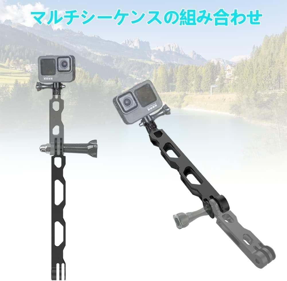 ☆GoPro 用 360°回転 クロークランプマウント サイクリング 自転車
