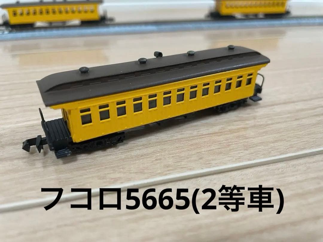 Nゲージ 中村精密 フコロ5665(2等車)など3両箱無しセット