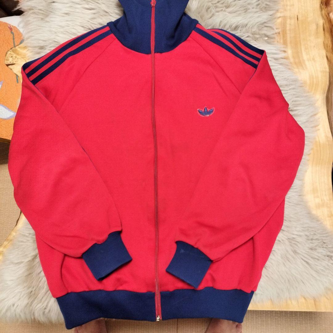 70s 〜80S 赤 西ドイツタグ 5号 Adidas トラック