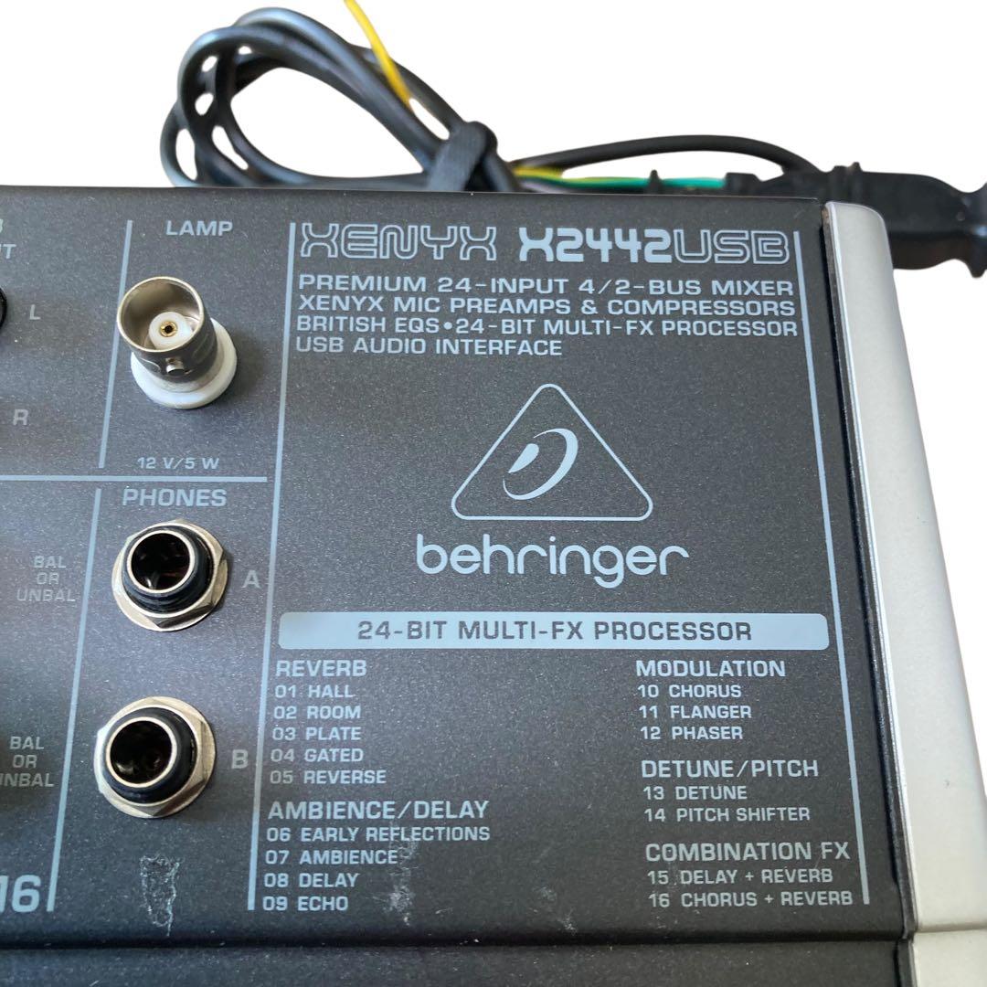 【美品】希少　BEHRINGER XENYX X2442USB アナログミキサー