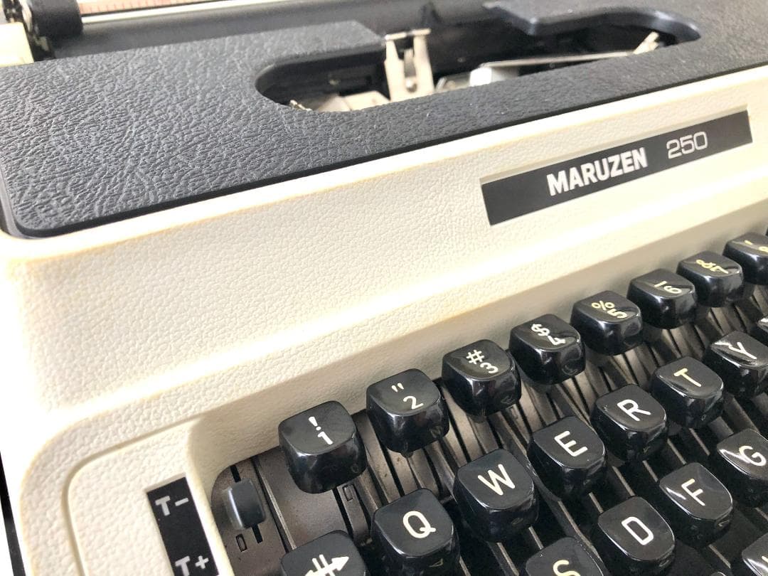【完動品・印字可能】マルゼン 250 タイプライター おまけ付（説明書コピー）