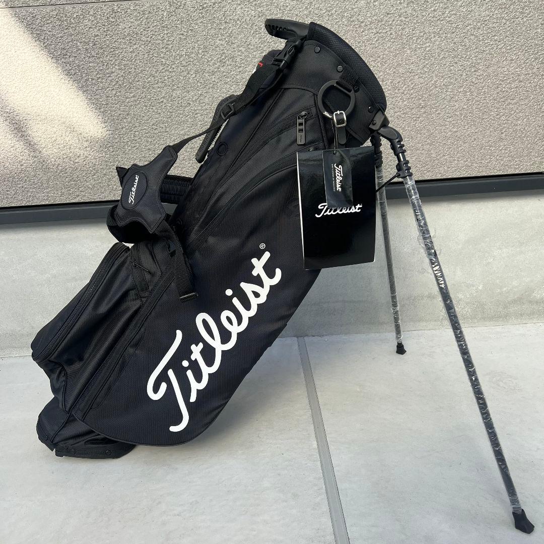 TITLEIST タイトリスト　キャディバッグ 未使用　ブラック　ナイロン　黒