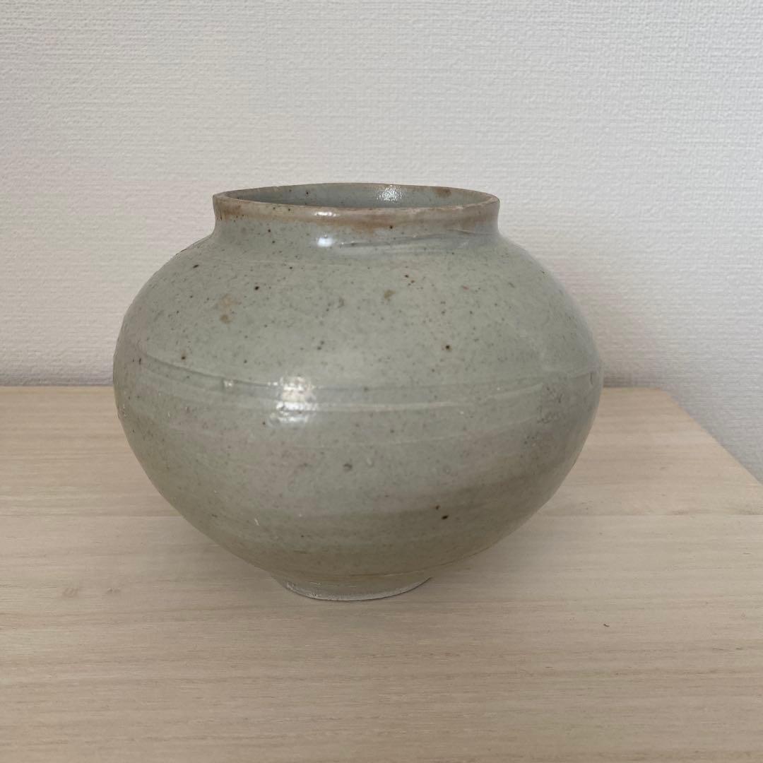 李朝 白磁 小壺 高さ11cm 花入